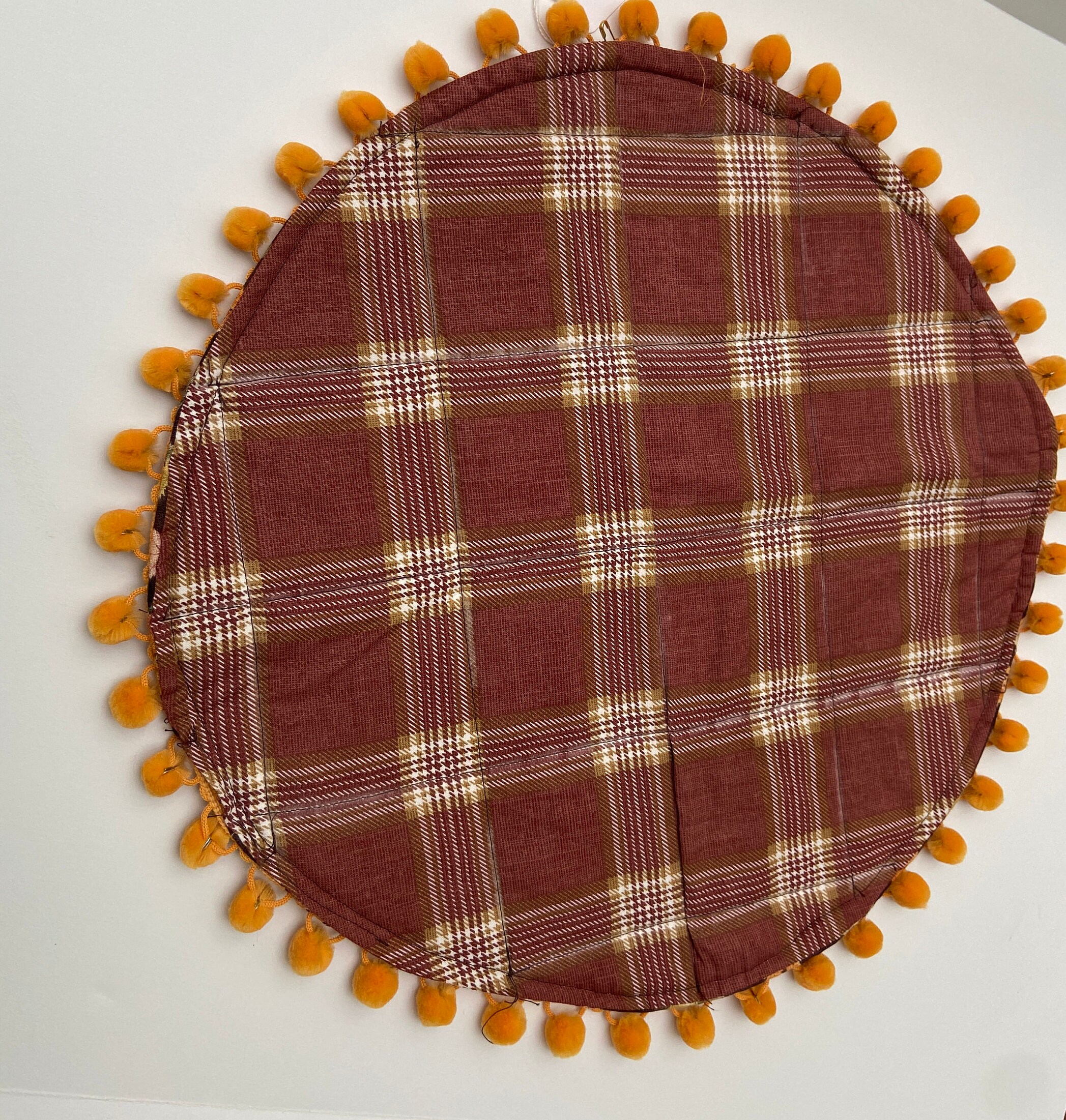 Topper redondo de 15.5 pulgadas de autumn Leaves Falling Table Topper ...