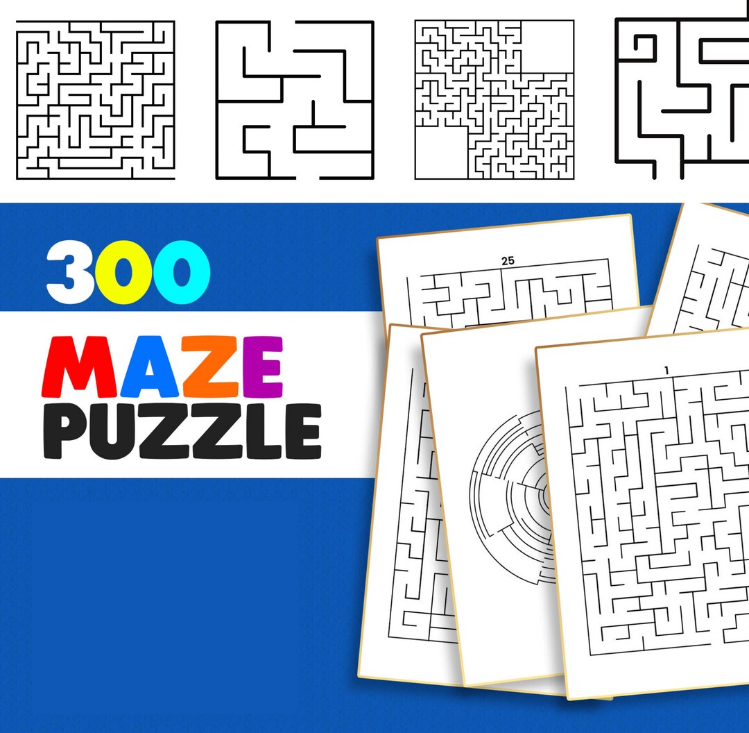 300 Fun-filled Mazes for Kids: Brain-busting Adventures to Entertain ...