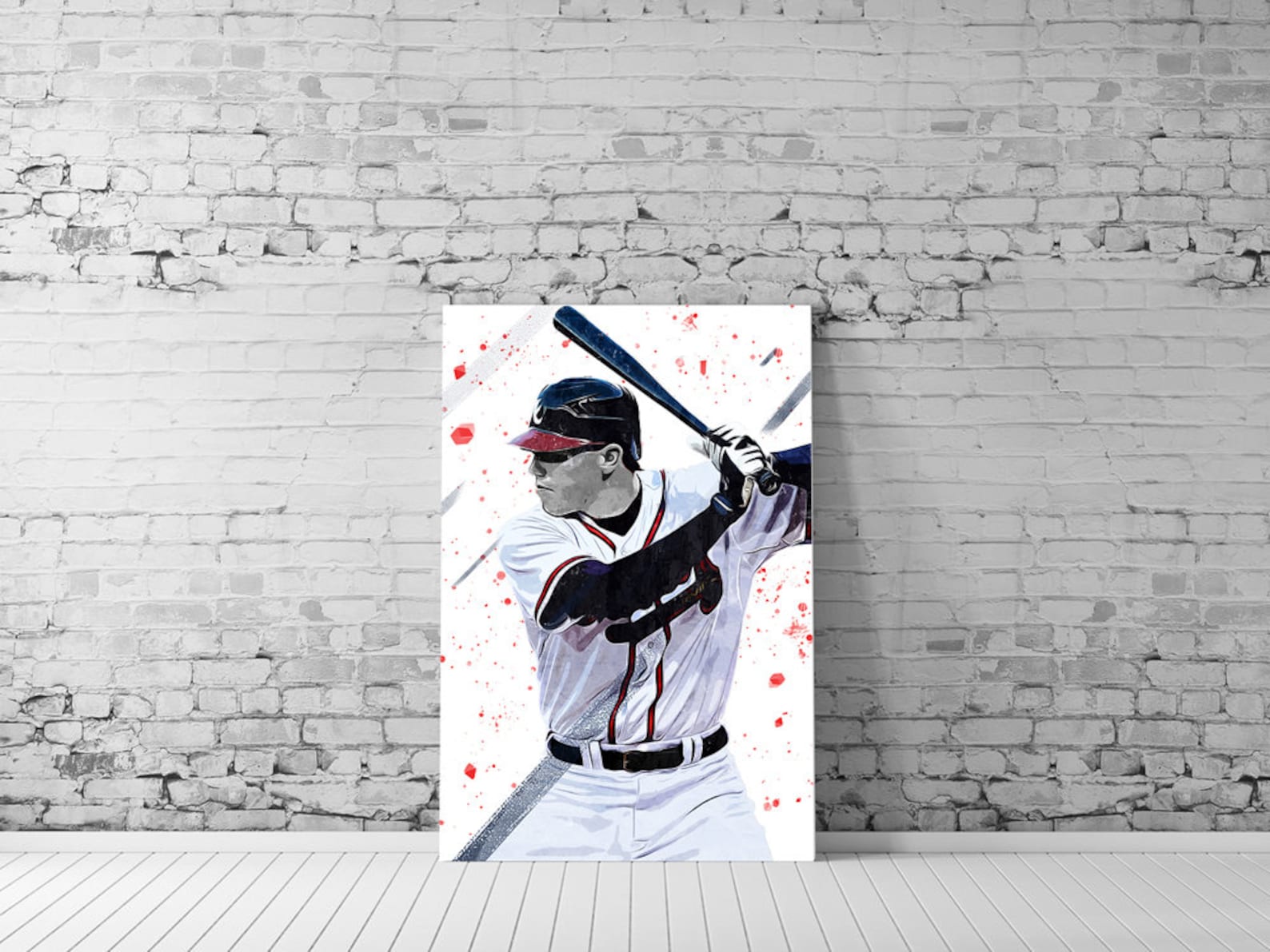 Freddie Freeman Poster / Sports Art Print Canvas Wall Art - Etsy