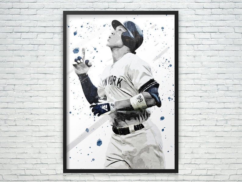 Aaron Judge Poster / Sports Art Print Canvas Wall Art - Etsy