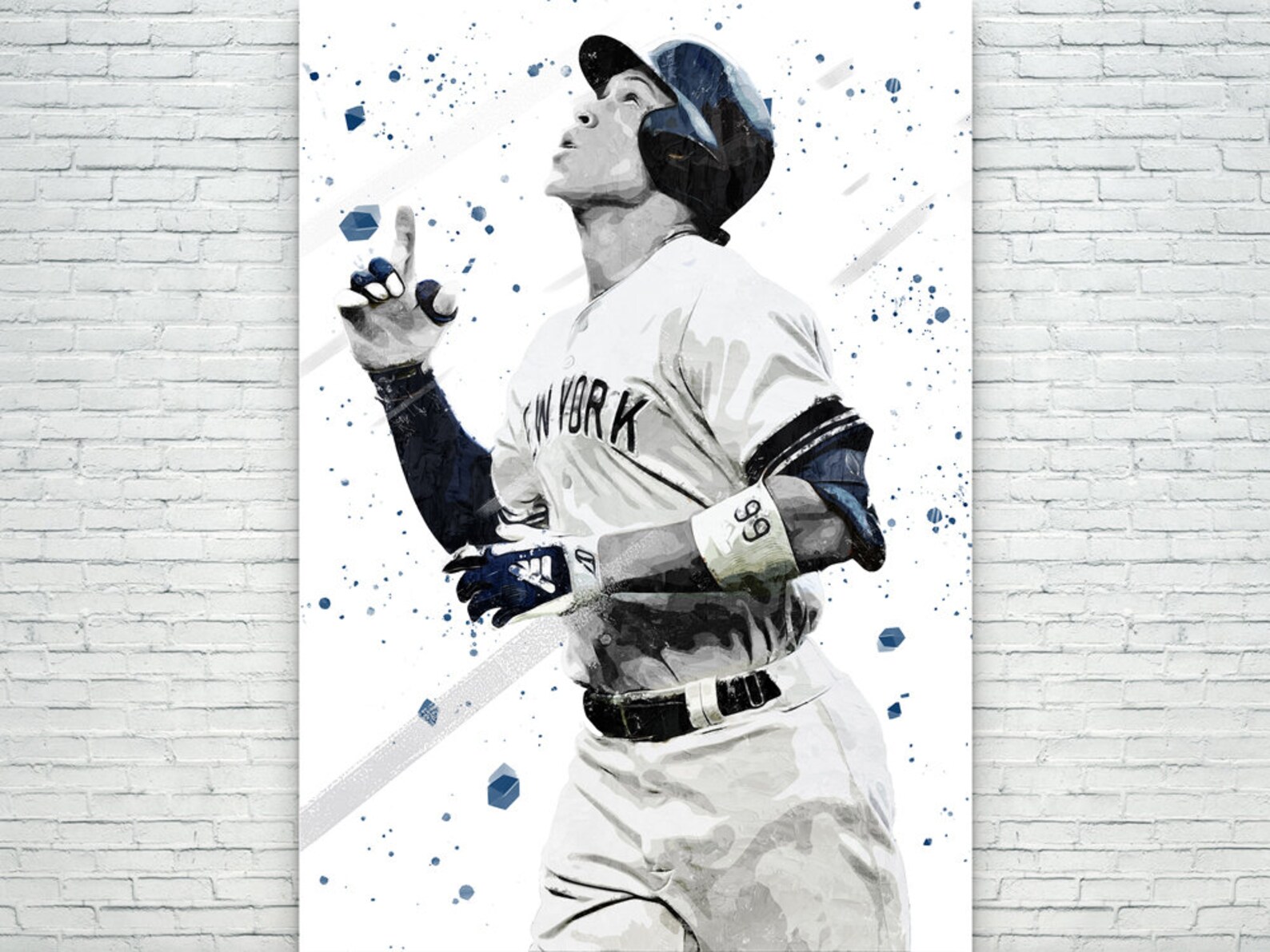 Aaron Judge Poster / Sports Art Print Canvas Wall Art - Etsy