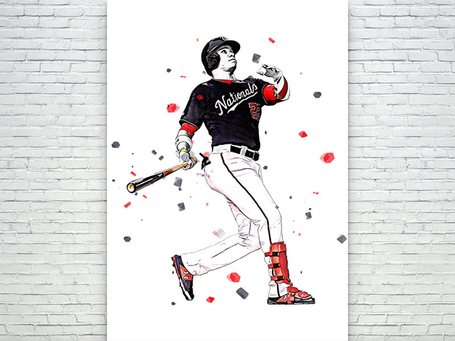 Juan Soto Poster / Sports Art Print Canvas Wall Art Man Cave - Etsy