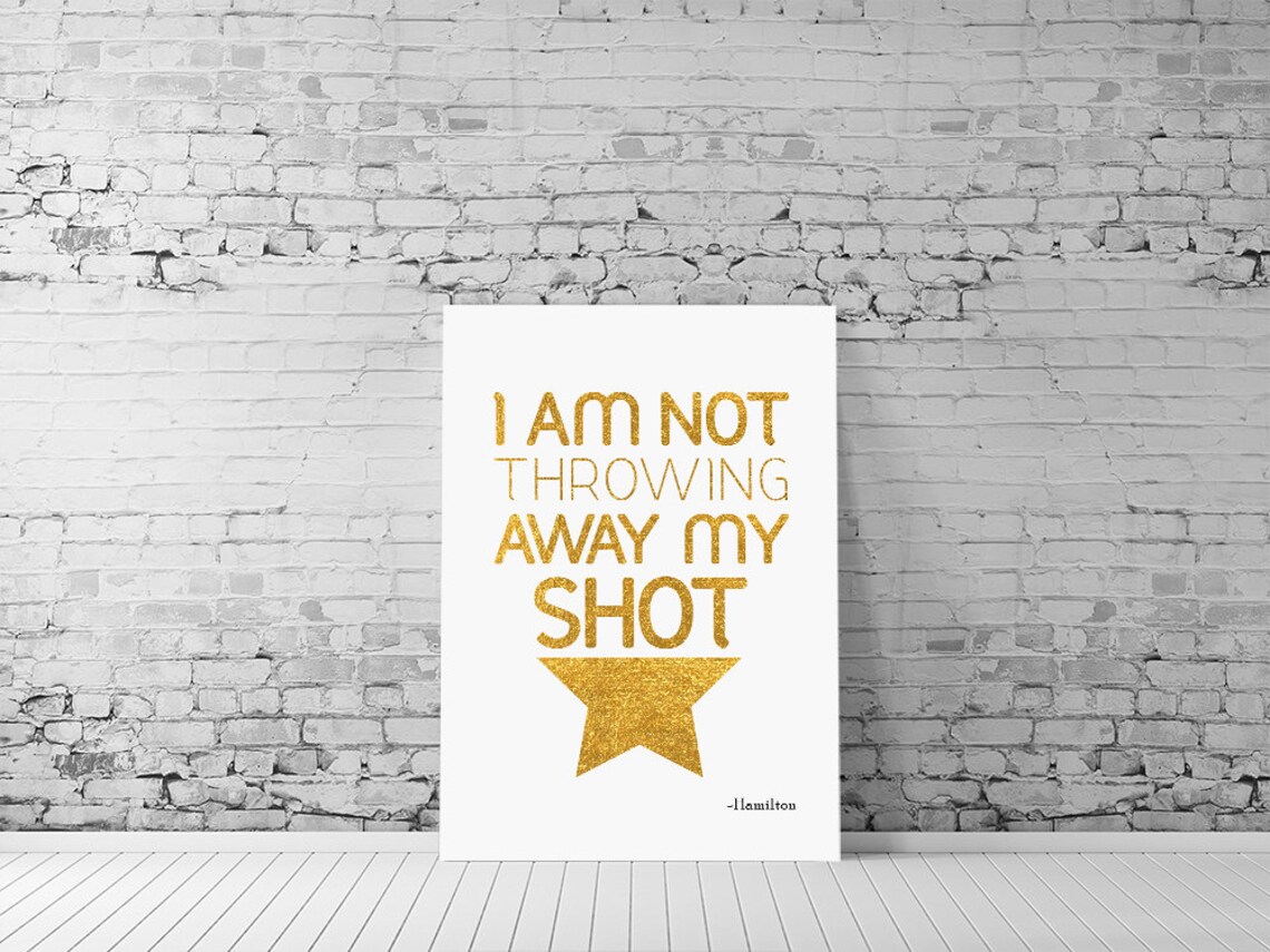 Hamilton Broadway Musical Poster Hamilton Musical Quotes - Etsy