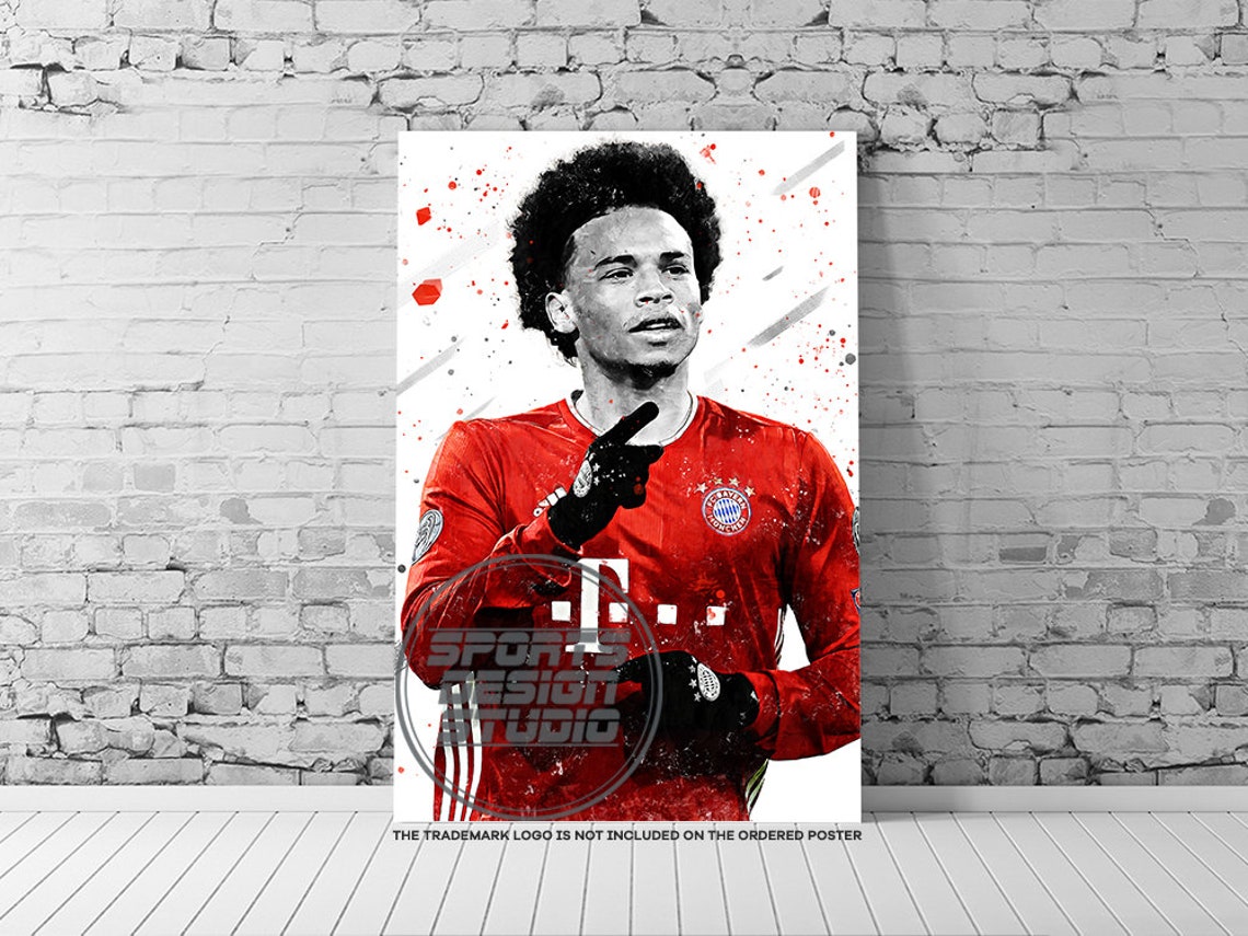 Leroy Sane Poster Canvas Print Kids Gift Home Decor Gym - Etsy
