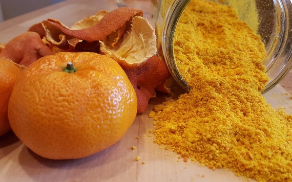 Organic Homemade Pure Orange Peel Powder 1 Oz