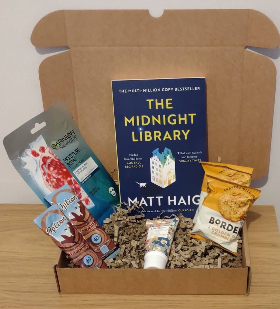 Book Gift Box - the Midnight Library, Christmas Pamper Box, Christmas ...