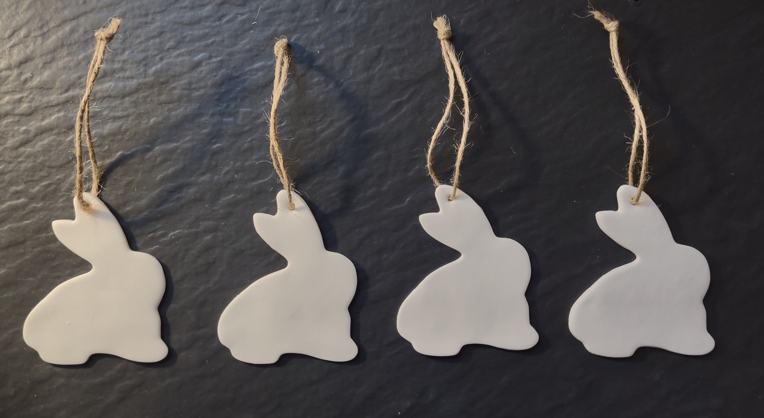 Easter Bunny Clay Decoration, Easter Gifts, Easter Rabbit, Easter Bunny ...