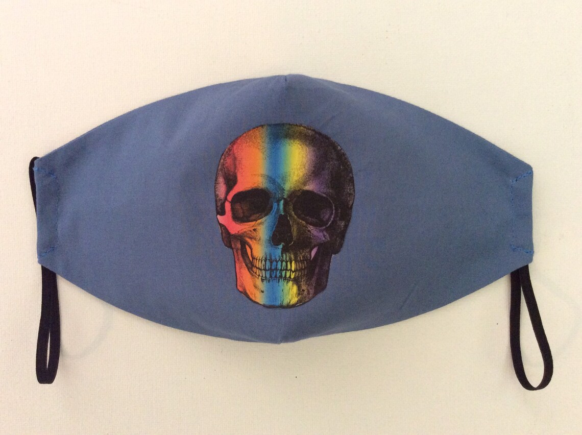 Face Covering Mask Halloween Scull mask made in USA Same Day | Etsy