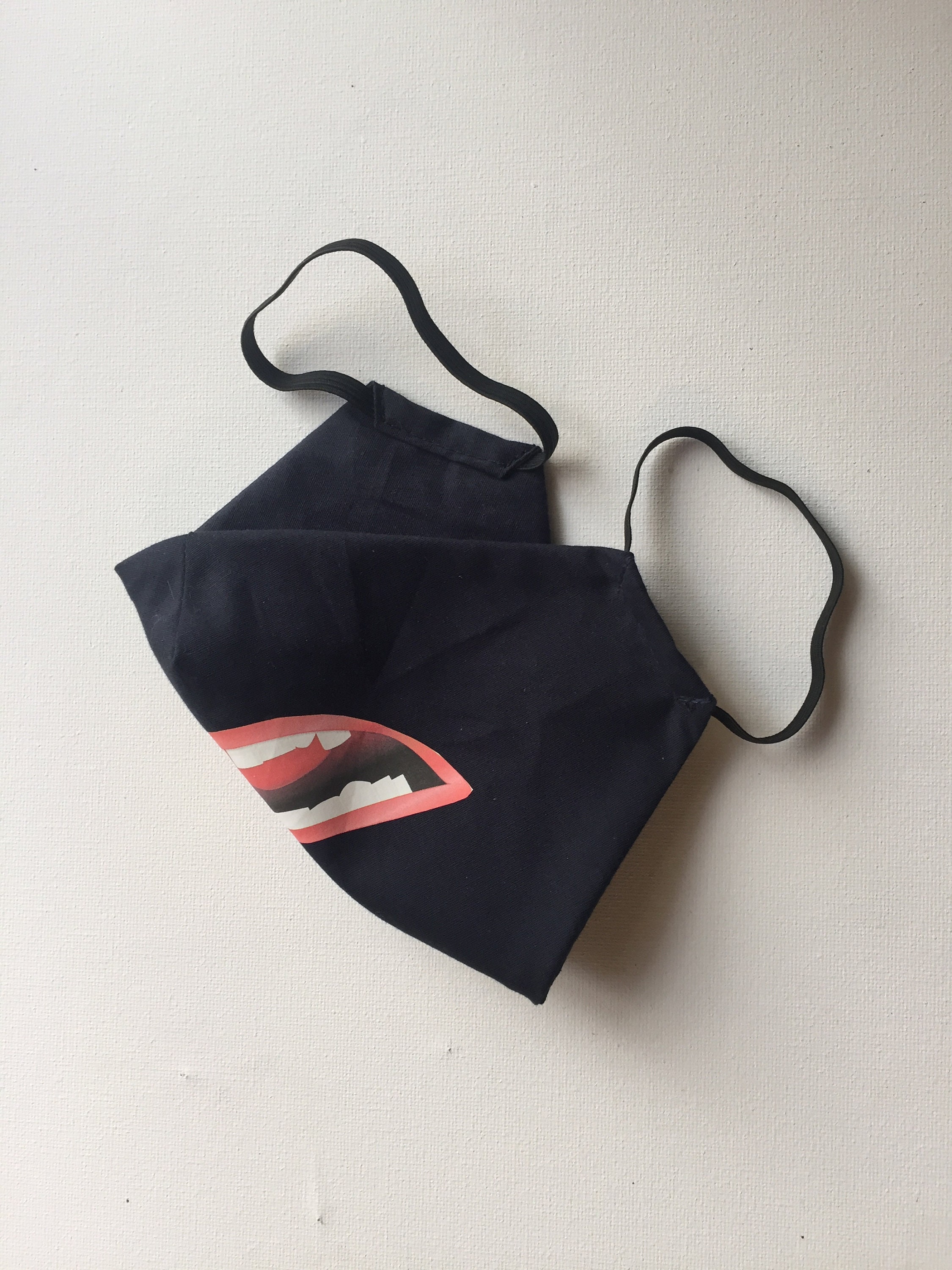 Face Covering Mask Funny Different Style Lips Open Mouth Kiss Smiling ...