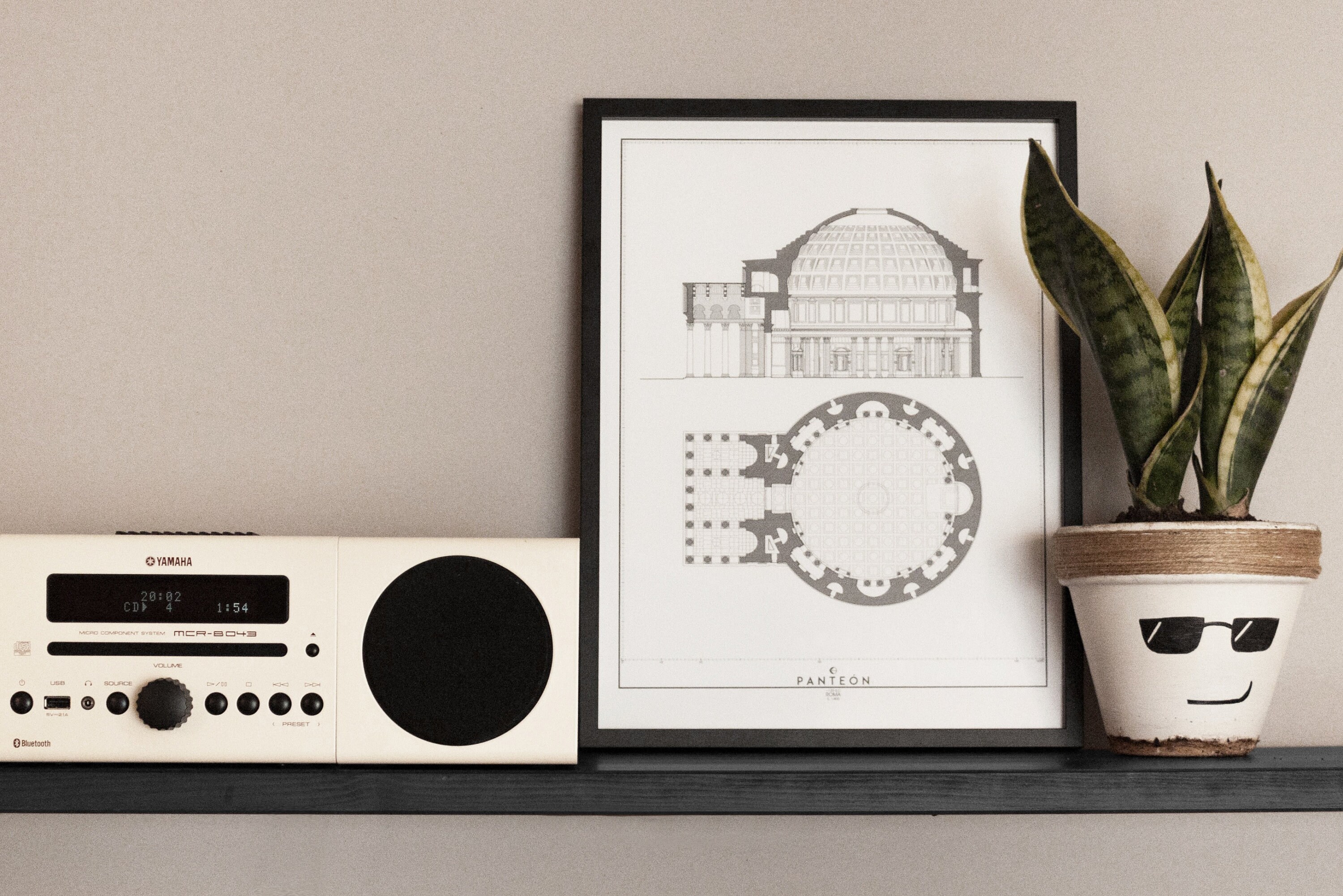 PANTHEON PRINT / Architectural Blueprint Poster Architecture | Etsy