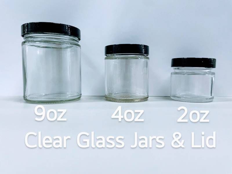 Clear Glass Jars 2oz 4oz and 9oz 3 Pack to 96 Pack - Etsy