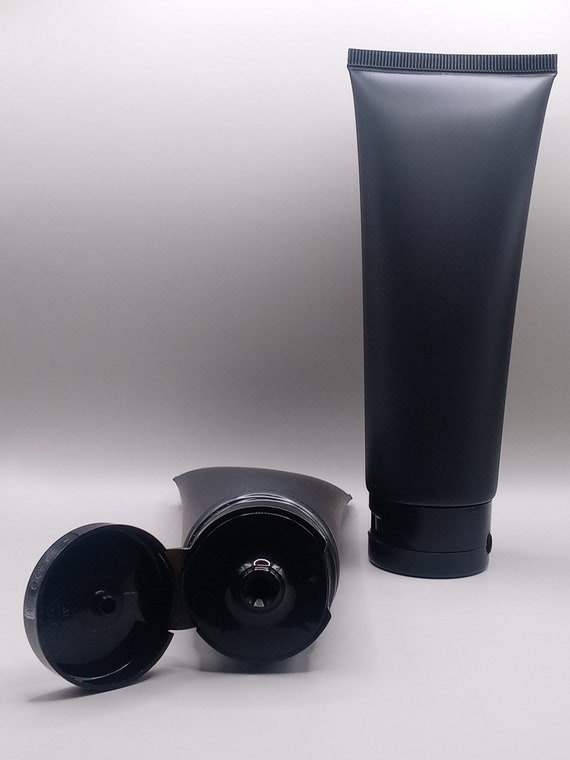 4oz Matte Black Tube With Black Flip Top - Etsy