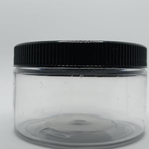 4oz Low Profile Plastic Jar With Liner & Lid-3 Pack 6 Pack 12 Pack 48 ...