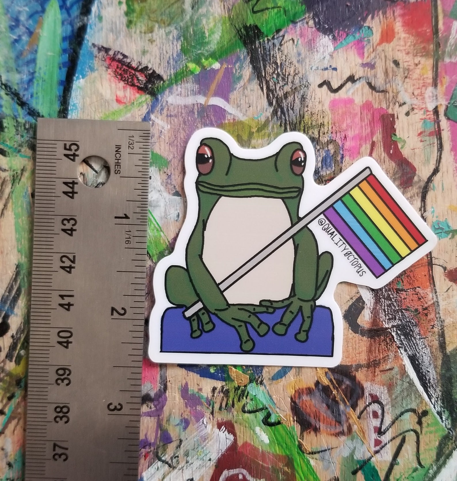 Frog Pride Flag Stickers - Etsy