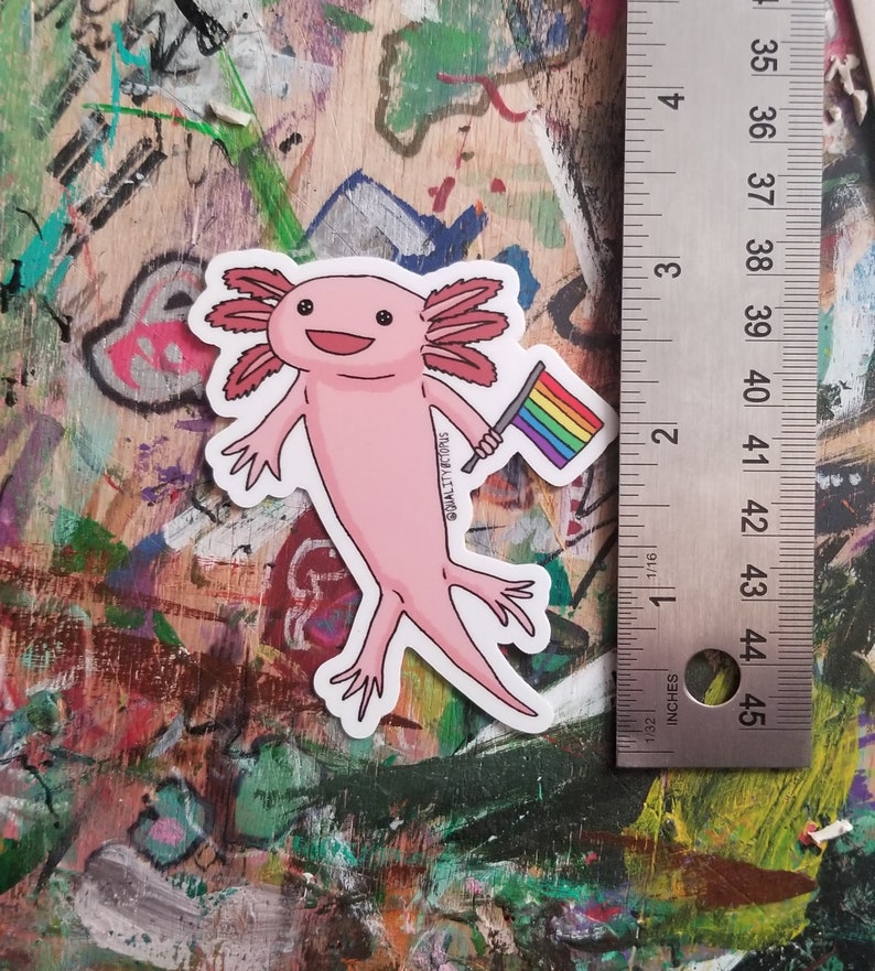 Axolotl Pride Flag Stickers - Etsy