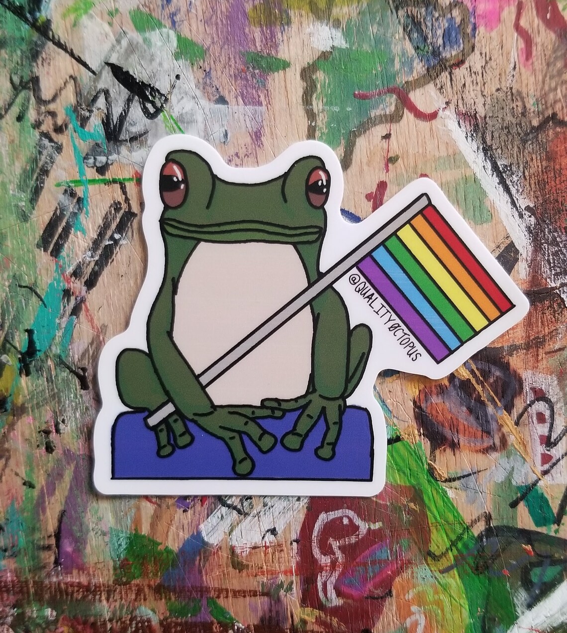 Frog Pride Flag Stickers - Etsy