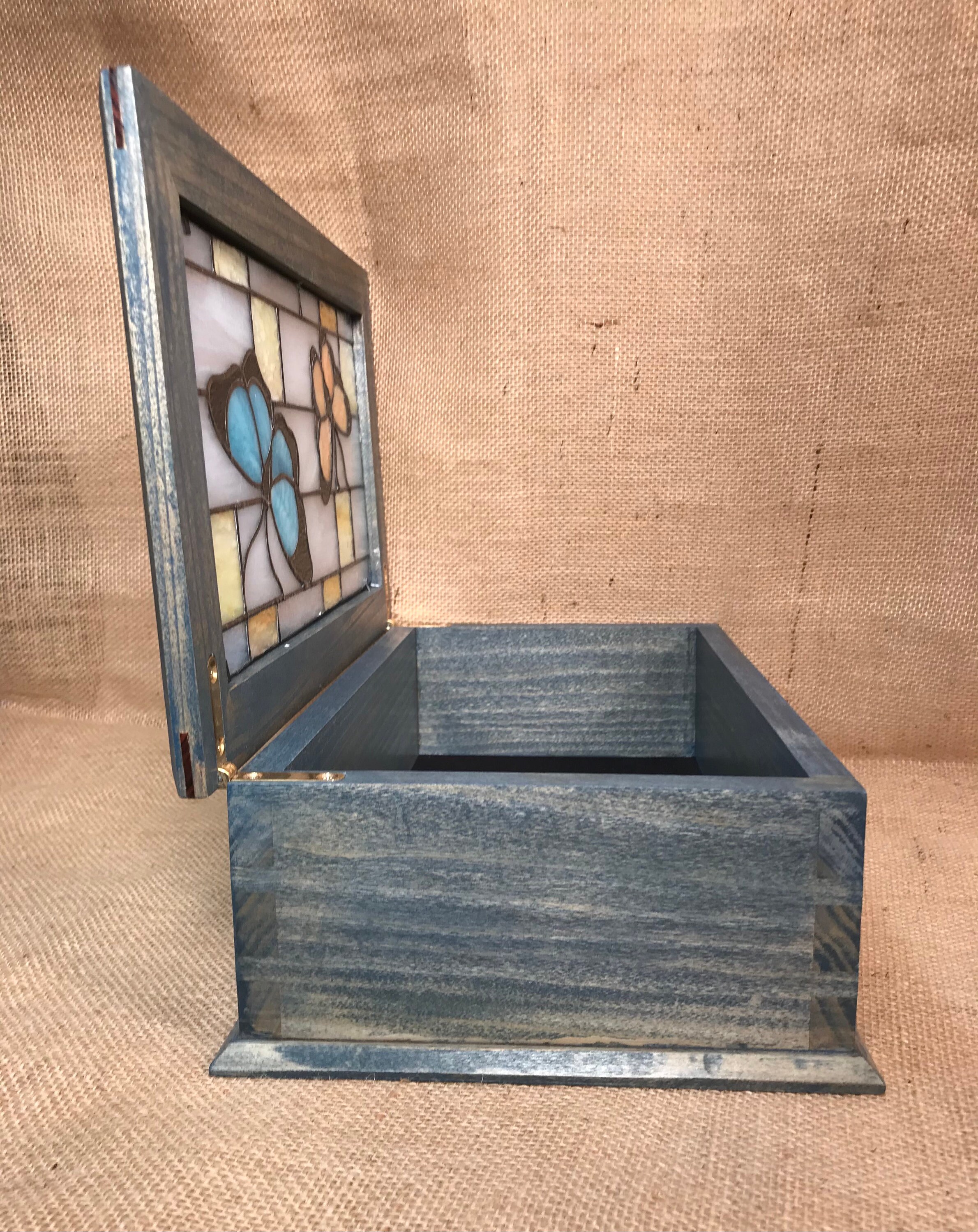 Butterfly Stained Glass Keepsake Box - Etsy