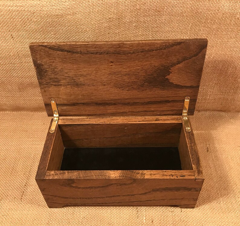 Small Handmade Oak Stash Box - Etsy