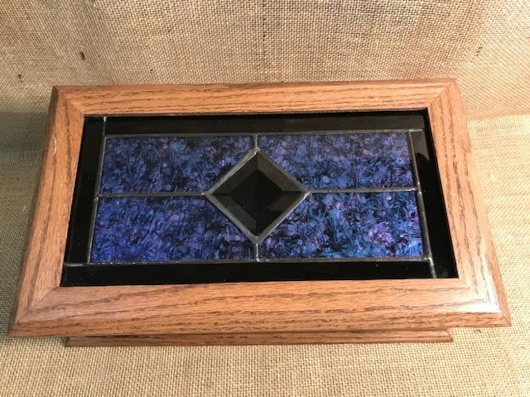 Handmade Boxes, Custom Wood Boxes With Lids, Stained Glass Lids, Memory ...