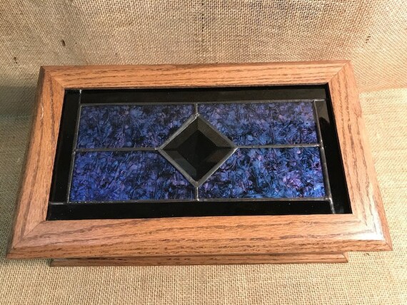 Handmade Boxes Custom Wood Boxes With Lids Stained Glass | Etsy