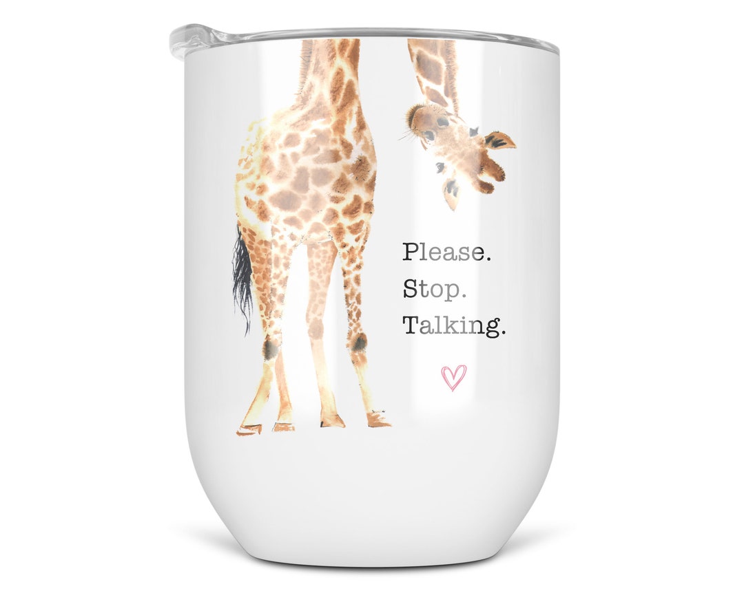 Please Stop Talking Stainless Steel Insulated Wine Tumbler With Lid - Etsy