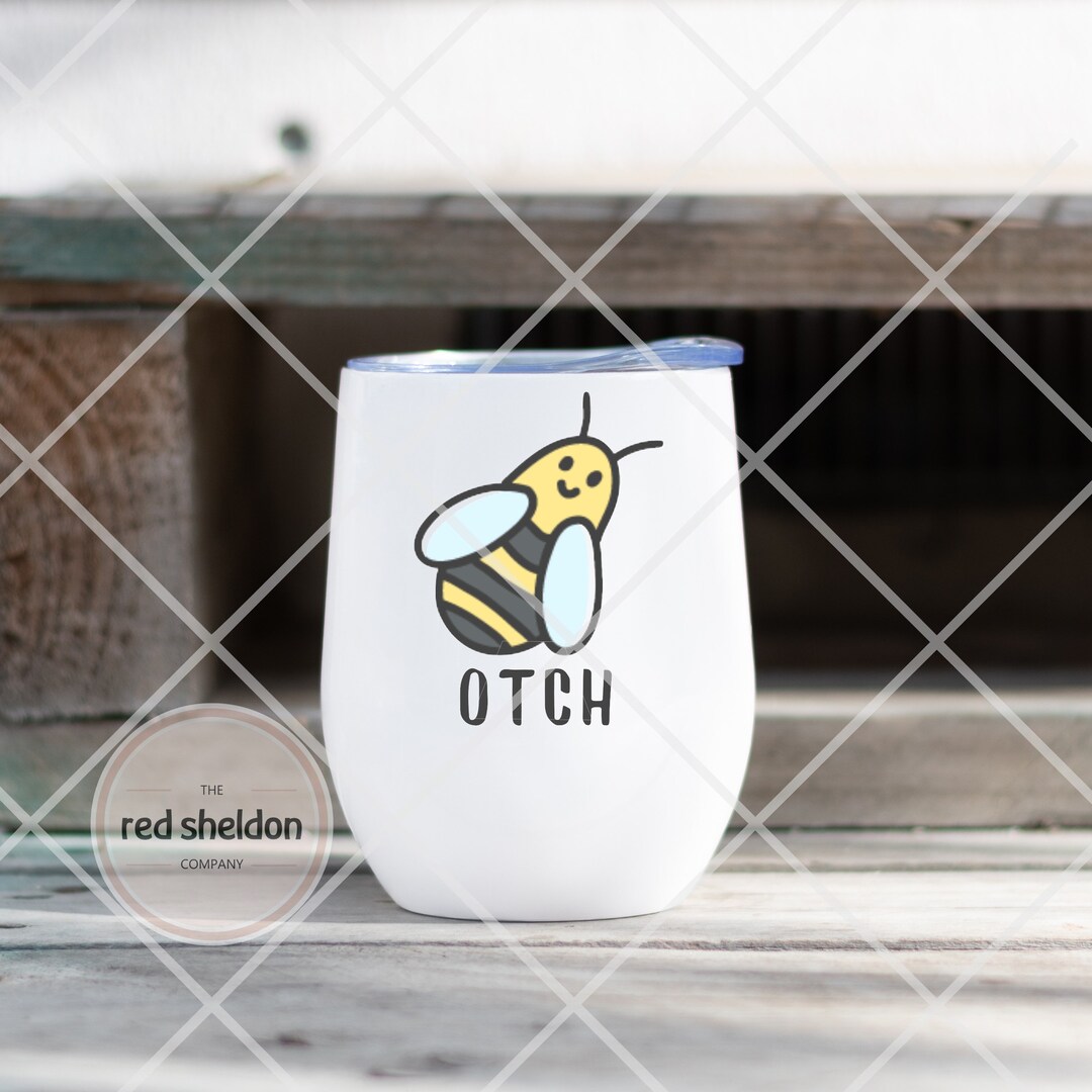 BEE OTCH Stainless Steel Wine Tumbler With Lid Funny Wine - Etsy UK