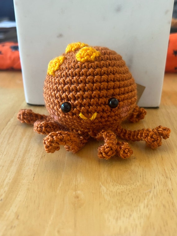 Emotion Octopus Amigurumi Homemade Crochet Plush Toy - Etsy