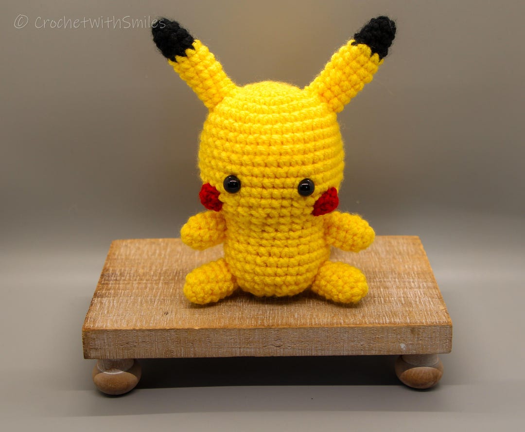 Cute Pikachu Amigurumi Homemade Crochet Plush Toy - Etsy