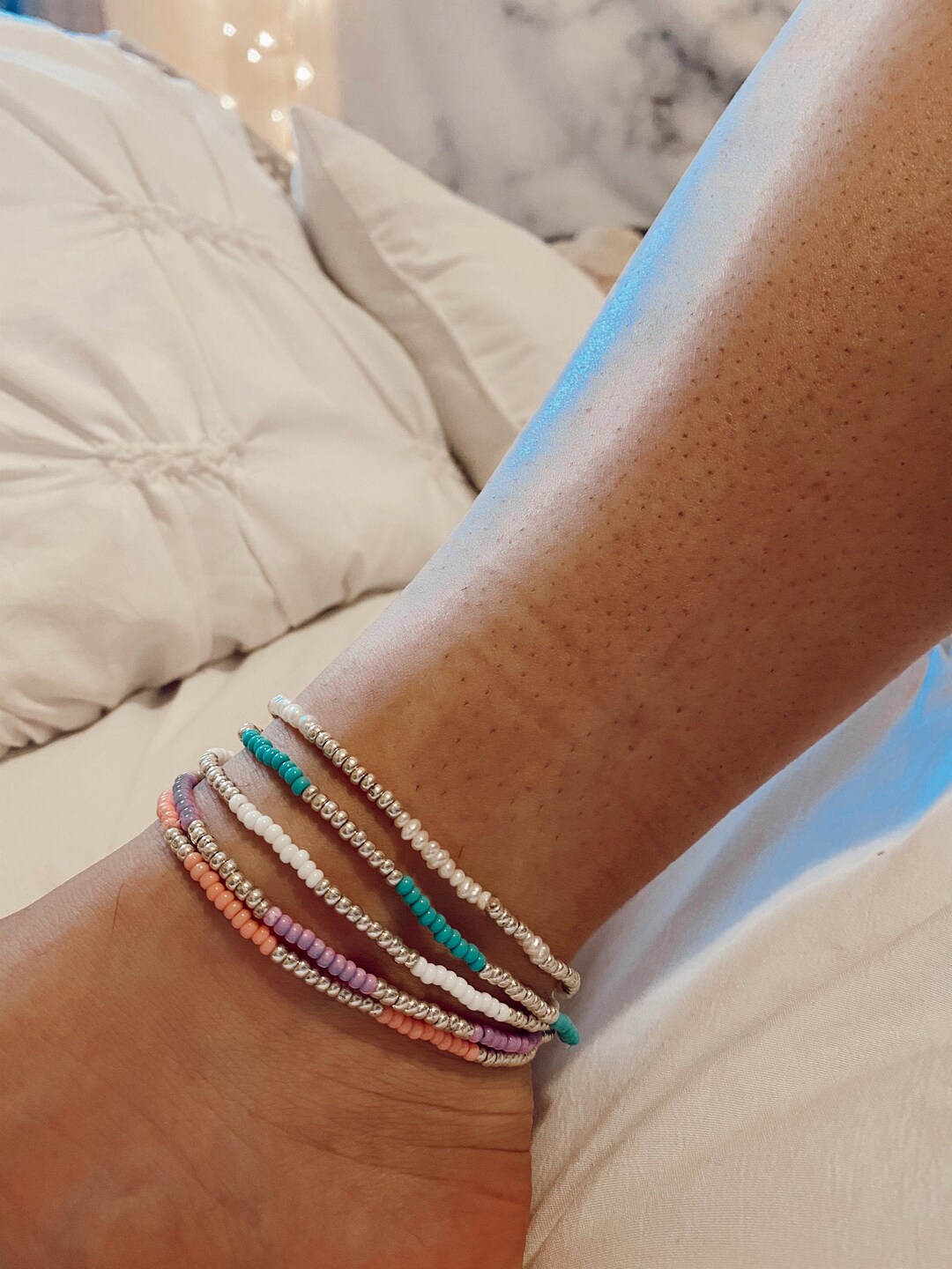 Seed Bead Anklets - Etsy