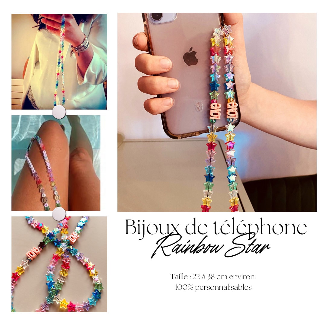 Personalized Telephone Jewelry With Pearls and Letters Handmade ...