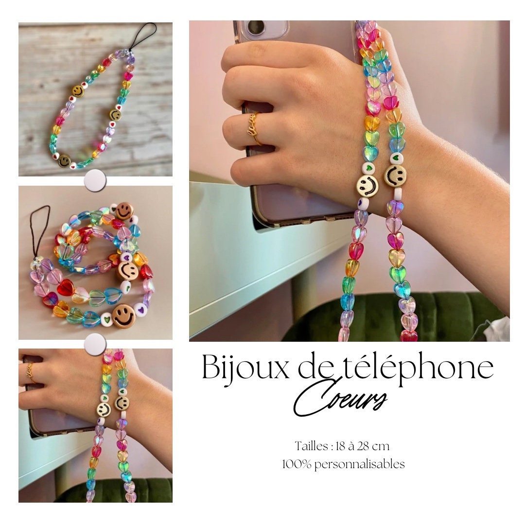 Personalized Telephone Jewelry With Pearls and Letters Handmade ...