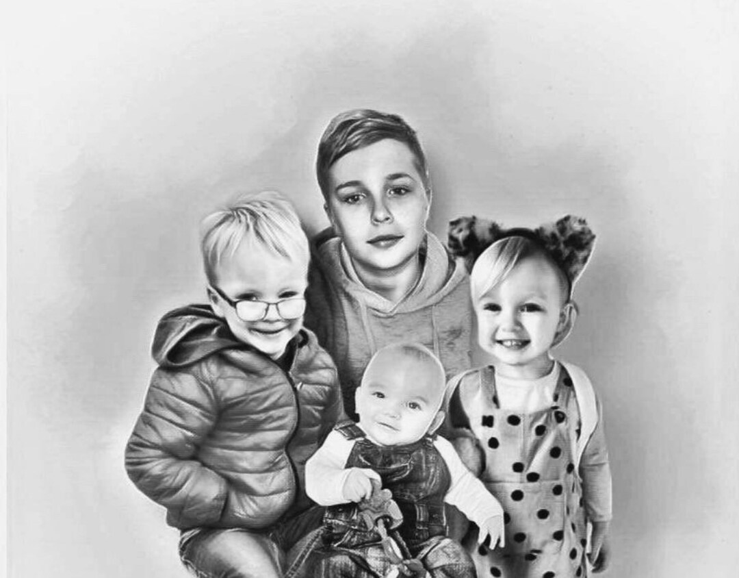 Digitally Merged Photos, Family Portrait, Loved Ones, Christmas Gifts ...