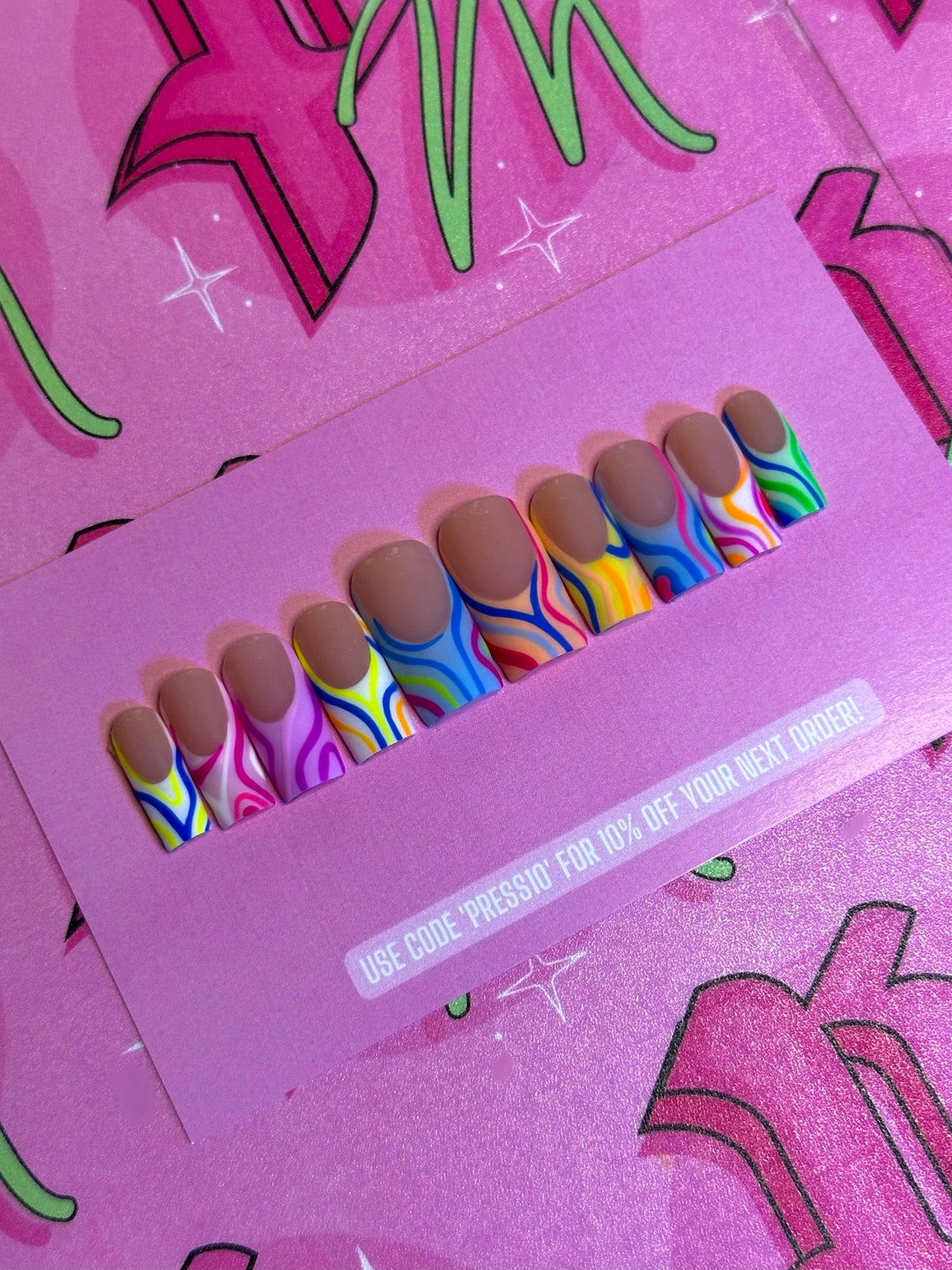 KENNEDY Luxury Press on Nails Glue on Nails Press on Nails Fake Nails ...