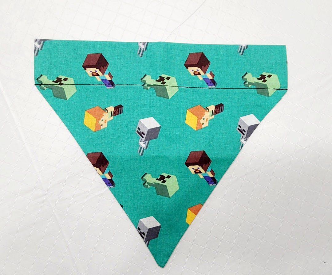 Minecraft Pet Bandanas, Over the Collar - Etsy
