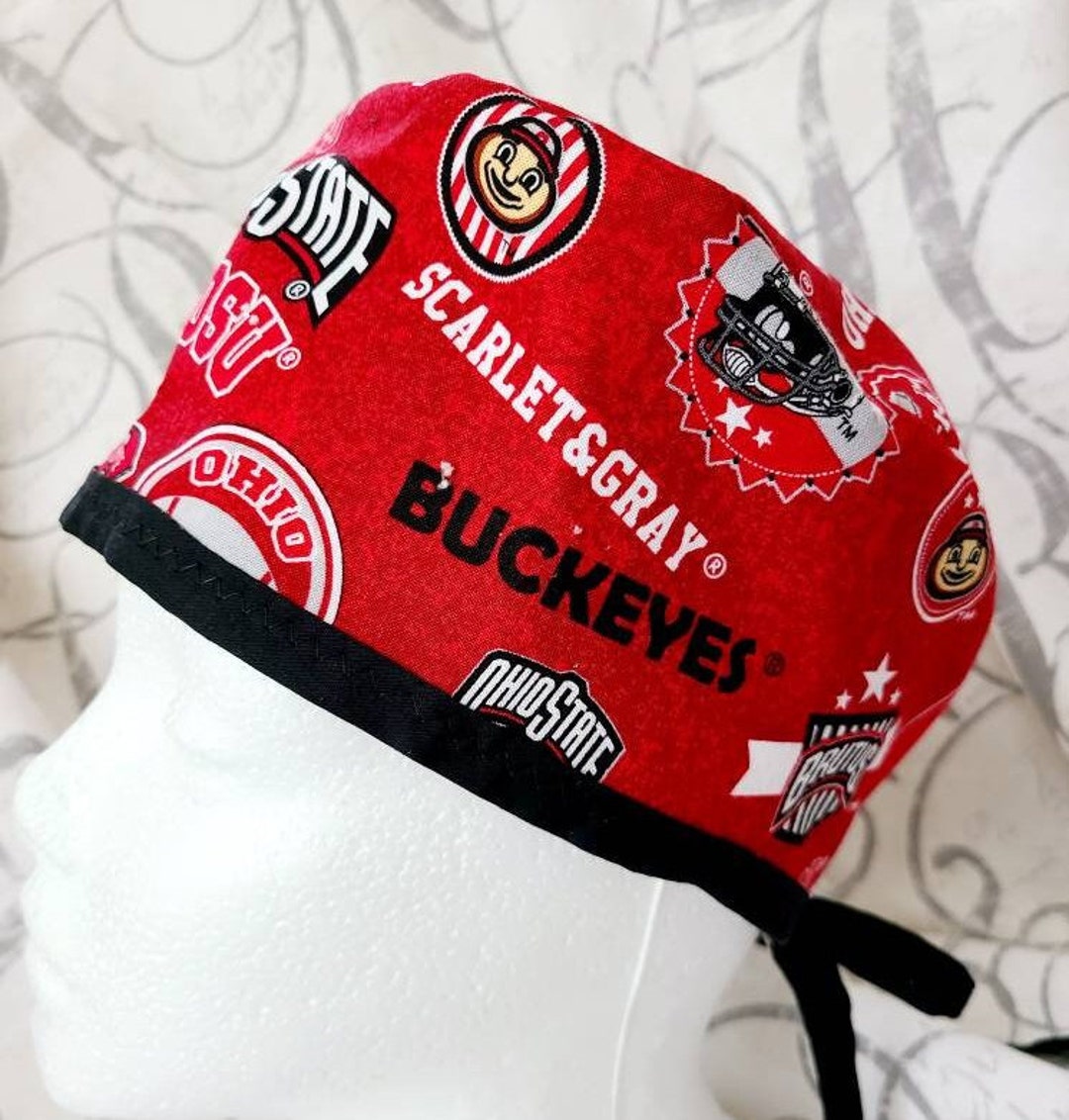 OSU Buckeye Collection Scrub Cap With Elastic - Etsy