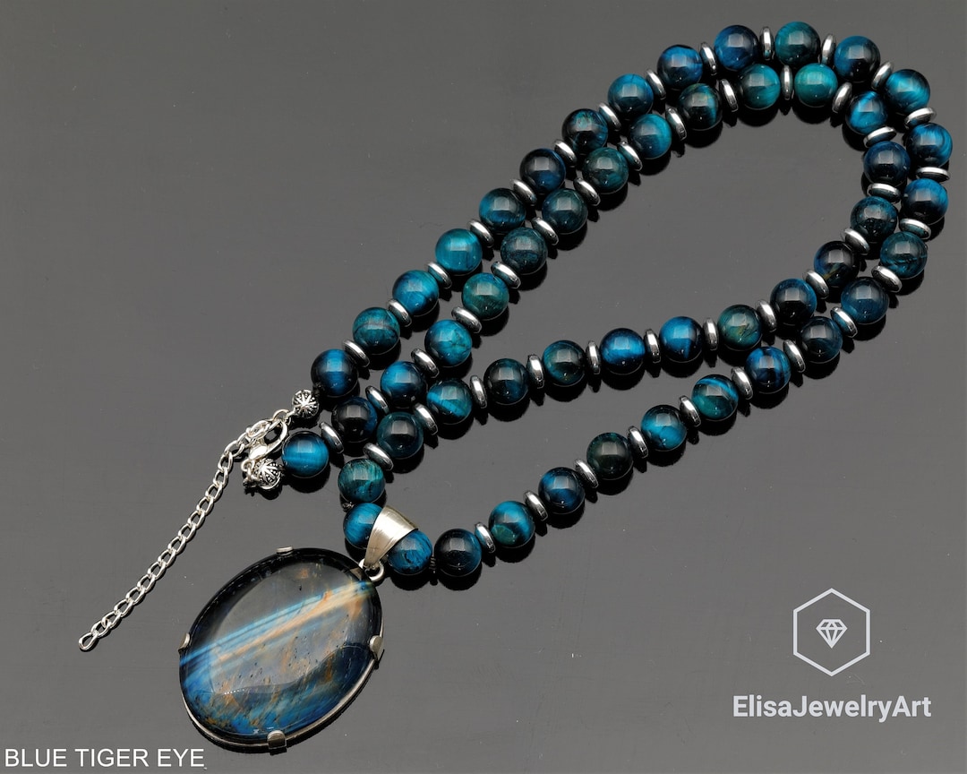 925 Sterling Silver Natural Tiger Eye , Sodalite, Lapis Lazuli ...