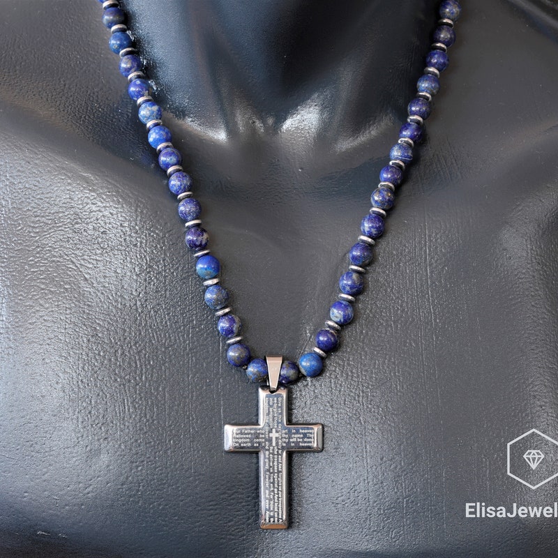 Cross With Lapis Lazuli - Etsy