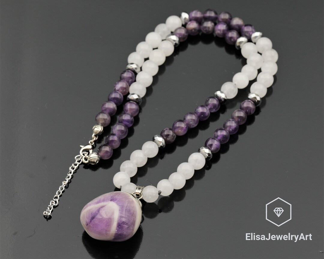 Stone of Transformation Natural Charoite Amethyst Pendant Natural ...