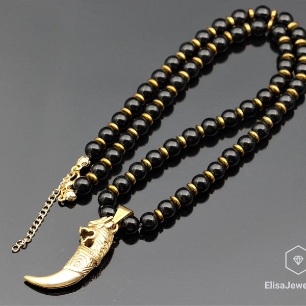 Tiger Tooth Necklace - Etsy