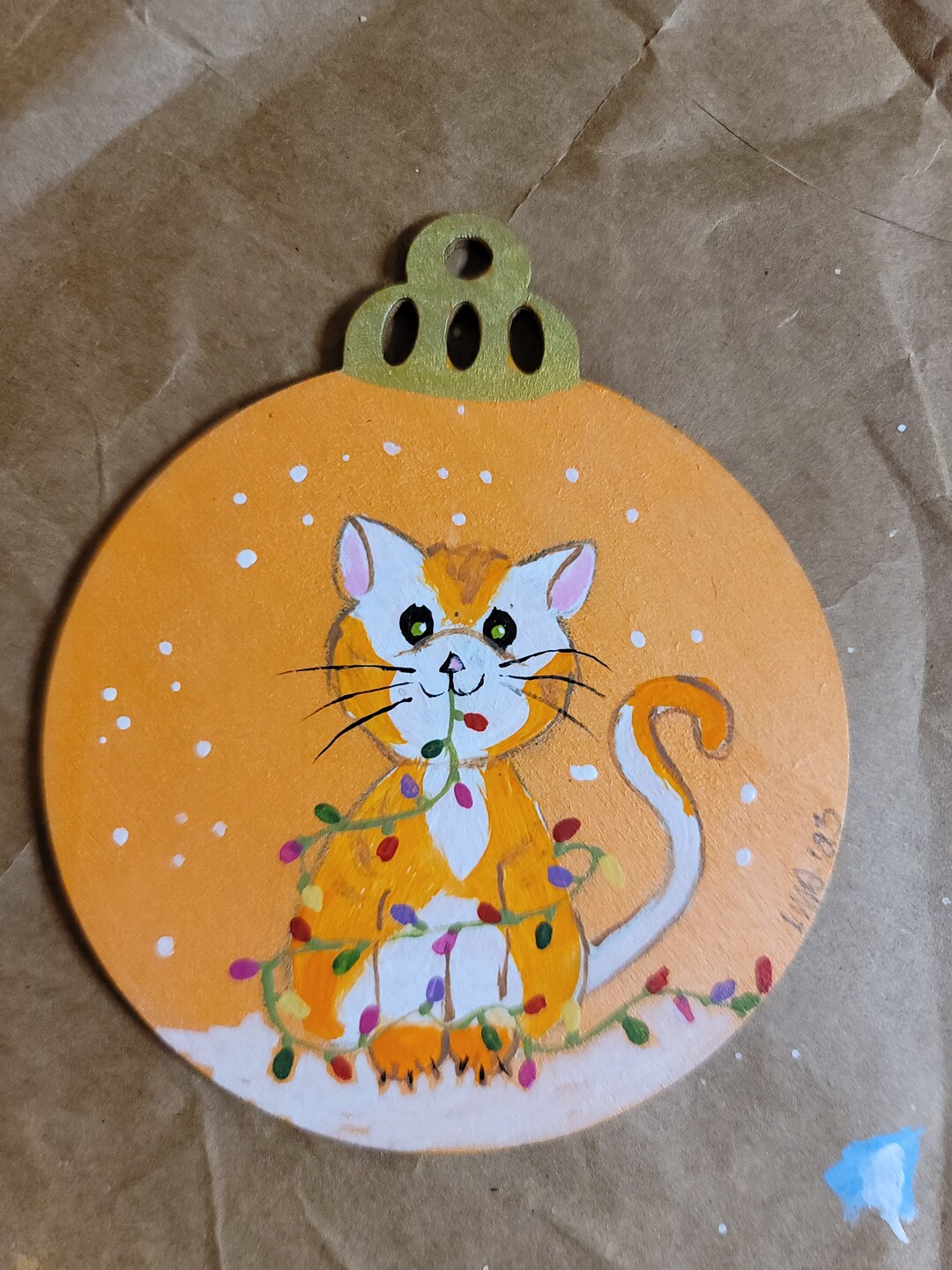 Tangled Cat Ornament - Etsy