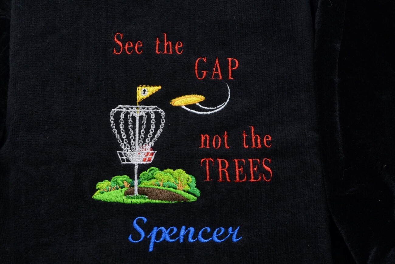 Disc Golf Towel Personalized Custom Embroidery, Disc Golf Gift ...