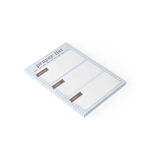 Pink & Blue Prayer List Notepad - Christian Stationery, Memo Pad ...