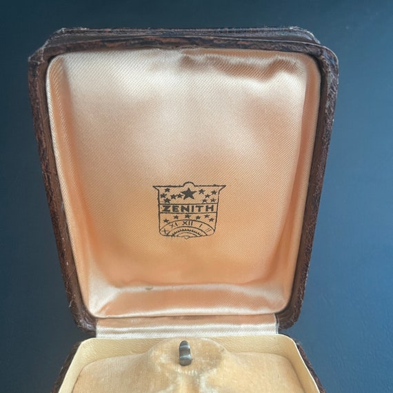 Rare antique Zenith pocket watch box - Gem