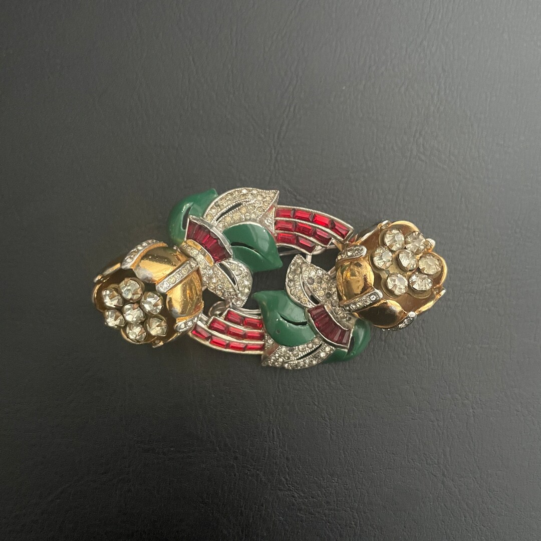 Rare Coro Duette Brooch 1930's Adolf Katz by Designer Gene Verrechio - Etsy