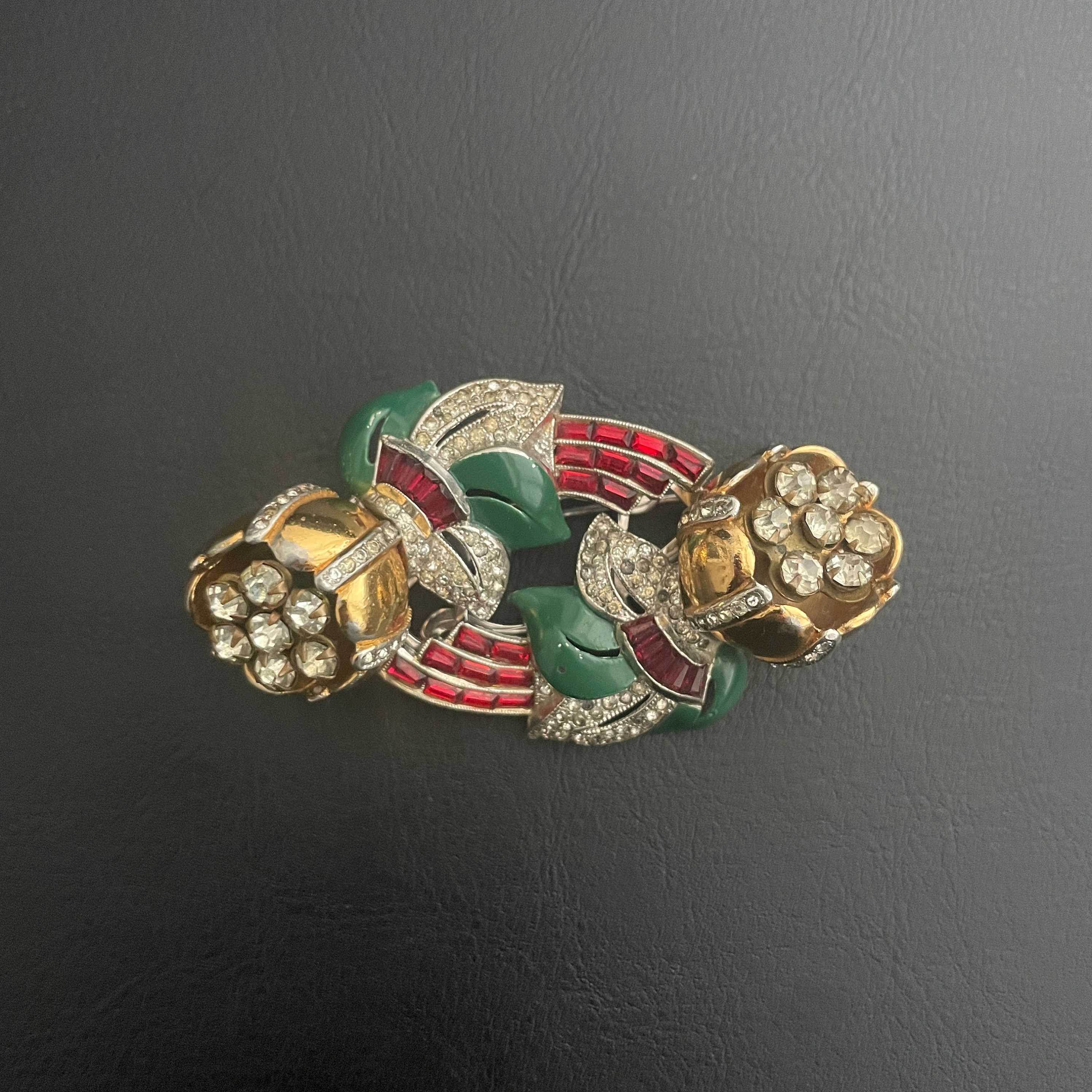 Rare Coro Duette Brooch 1930's Adolf Katz by Designer Gene Verrechio - Etsy