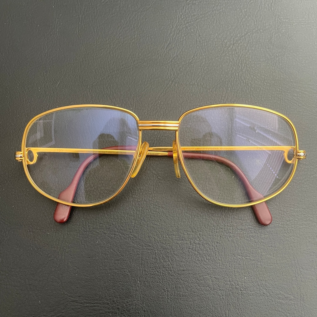 Authentic Cartier Eye Glasses Frame 1986 - Etsy