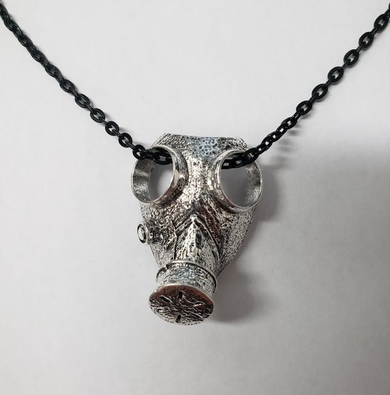 Cyber Gothic Punk Gas Mask Necklace 24 Long - Etsy