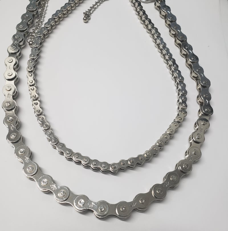 Bike Chain Necklace Gothic Punk Bikers Cosplay | Etsy