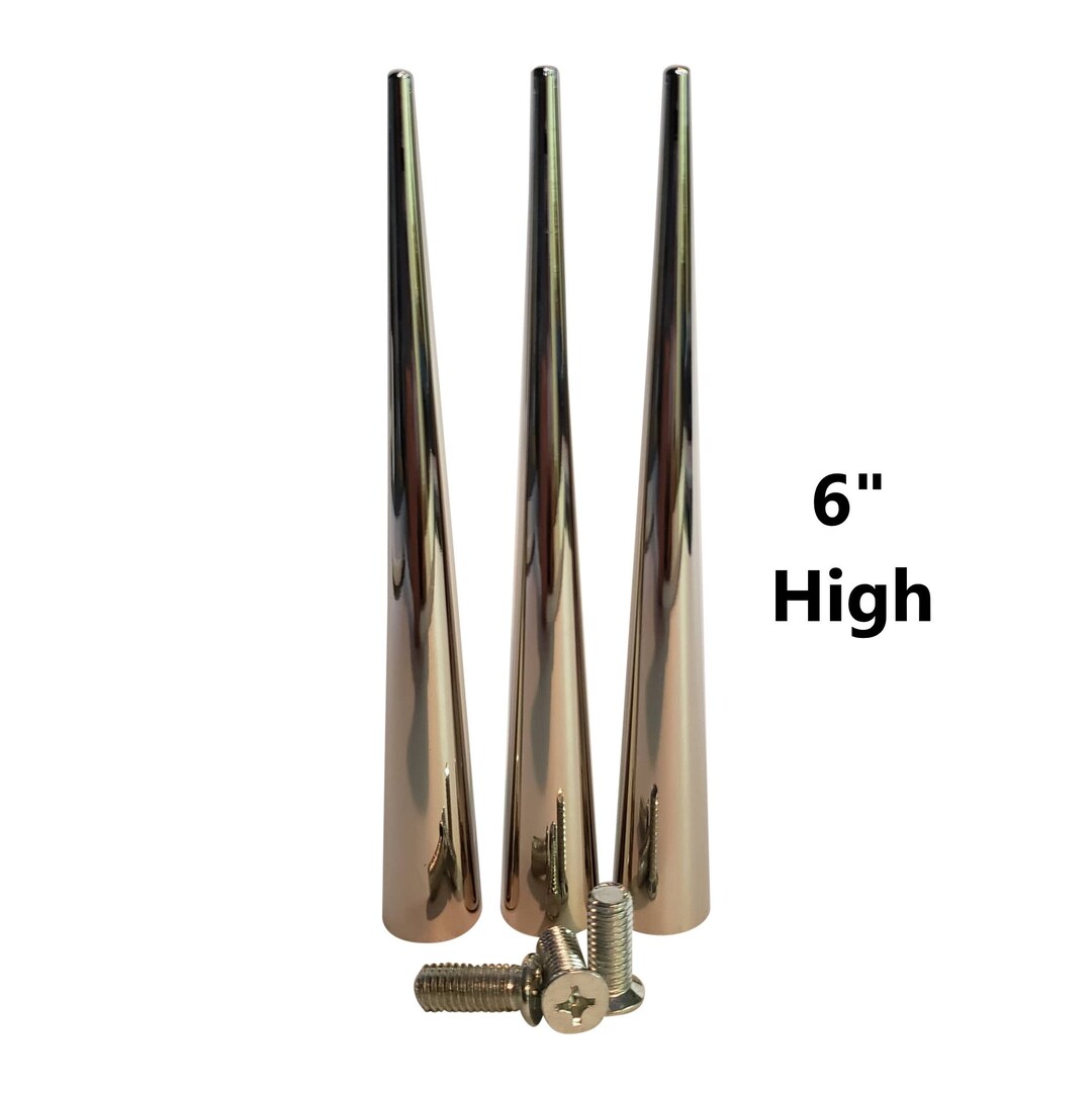 Very Long Cone Spikes . 6 Screw Back Spikes.punk, Gothic, Biker ...