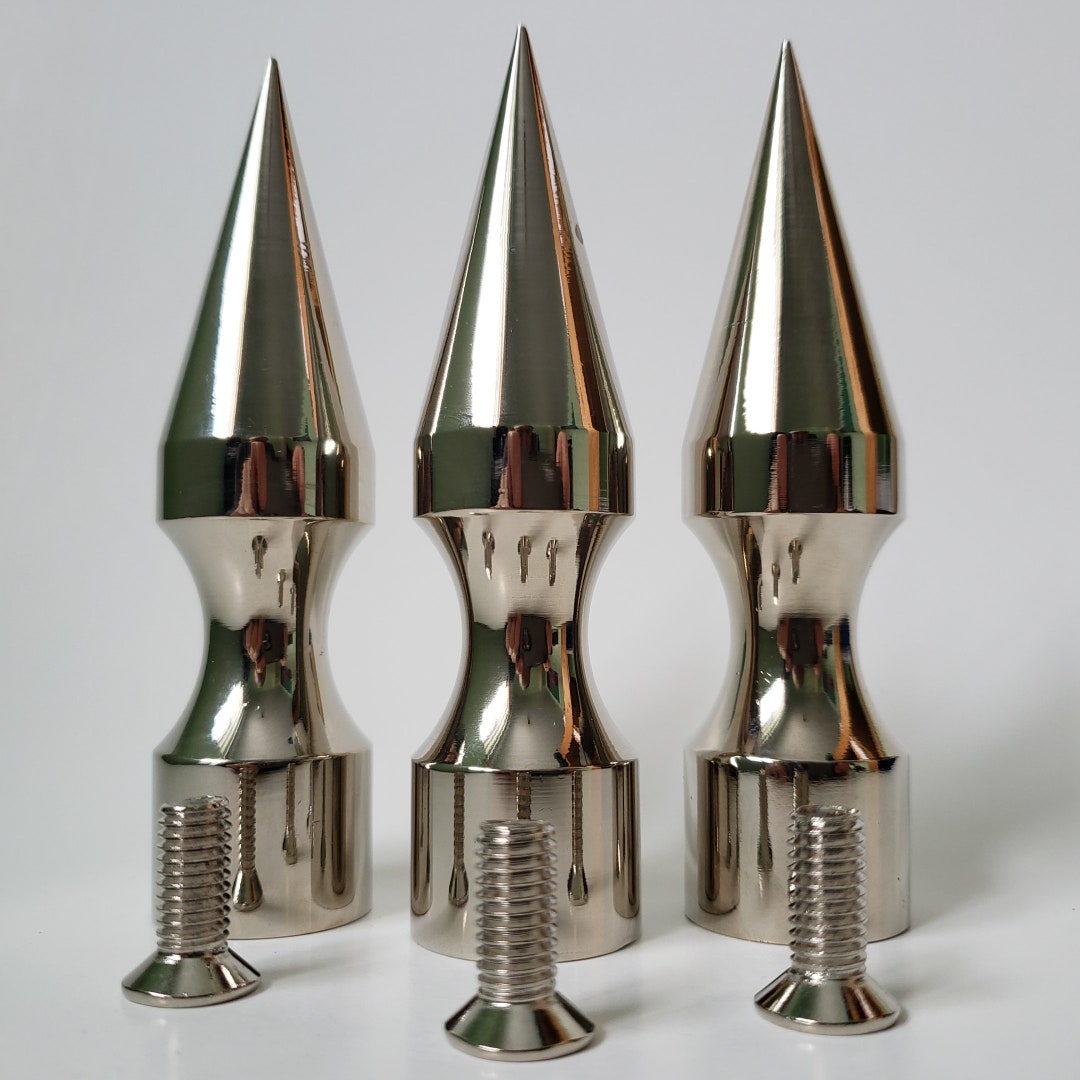 Very Big Tree Spikes,screw Back Aluminum Spikes 4.6" H X 1.16" ,punk ...